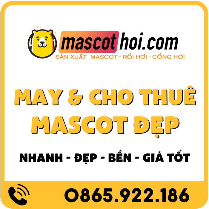 May và cho thuê các loại Mascot tại HCM Giá Cạnh Tranh. Giao Nhanh