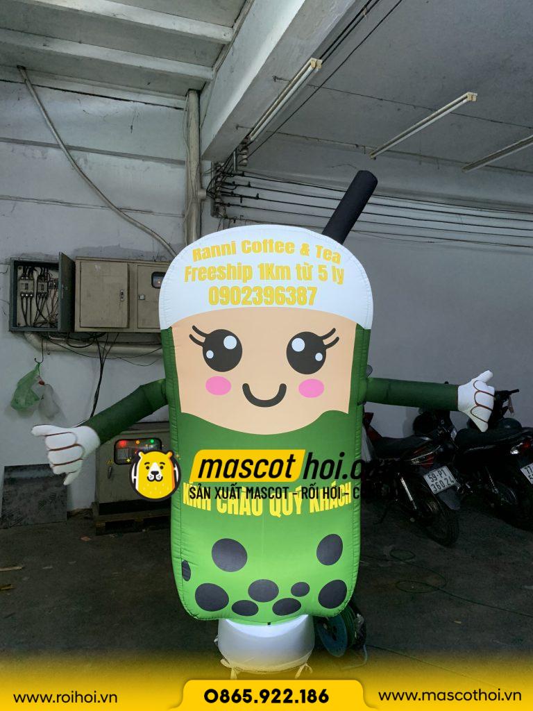 Rối hơi ly trà sữa - Mascot hơi, May và cho thuê Mascot hơi uy tín chất ...