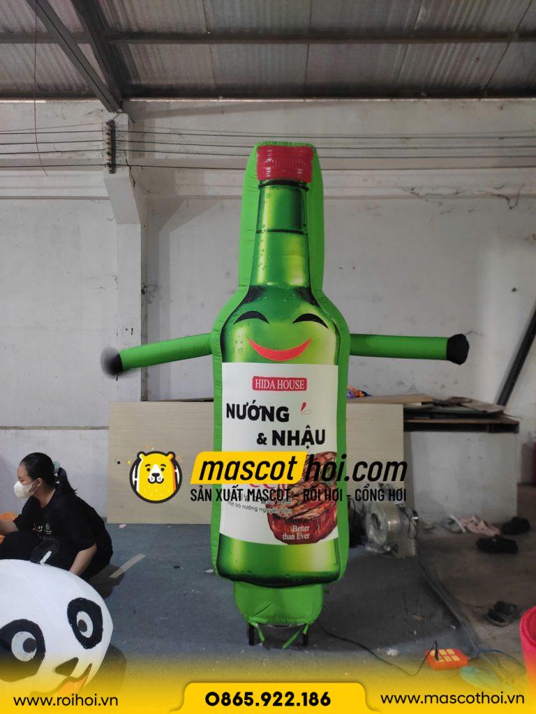 Rối hơi chai rượu Jinro - Mascot hơi, May và cho thuê Mascot hơi uy tín ...
